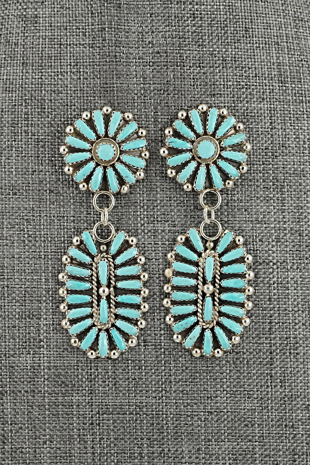 Turquoise & Sterling Silver Earrings - Philena Byjoe – High Lonesome ...