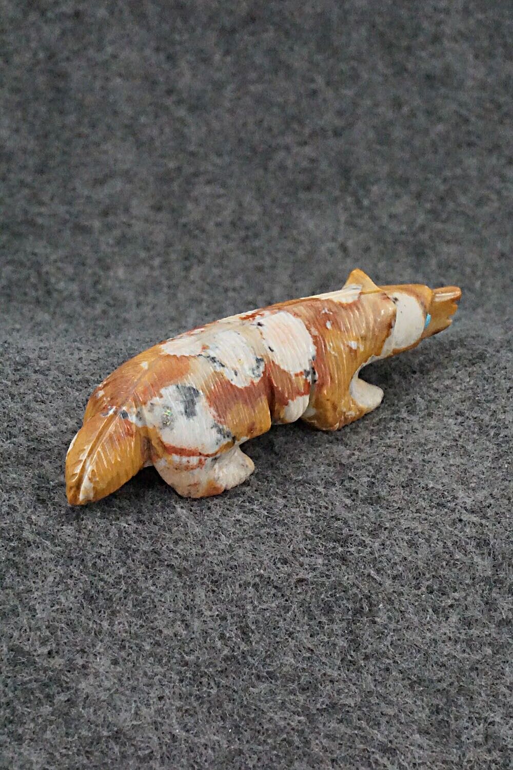 Badger Zuni Fetish Carving - Ronnie Lunasee – High Lonesome Trading