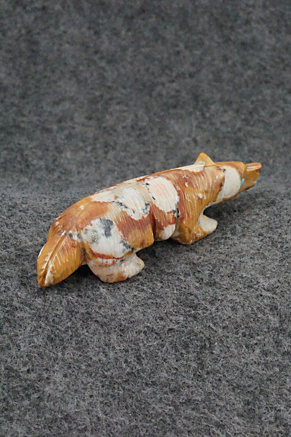 Badger Zuni Fetish Carving - Ronnie Lunasee – High Lonesome Trading