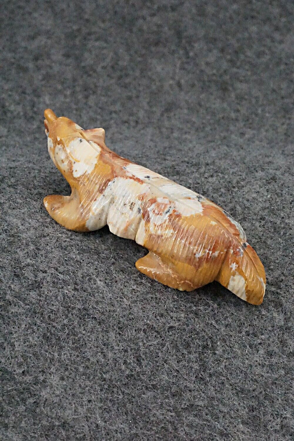 Badger Zuni Fetish Carving - Ronnie Lunasee – High Lonesome Trading