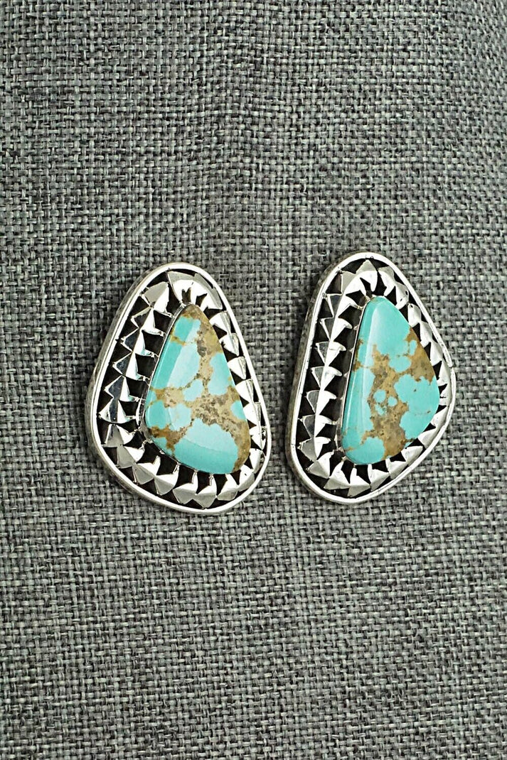 Turquoise & Sterling Silver Earrings - Sharon McCarthy – High Lonesome ...