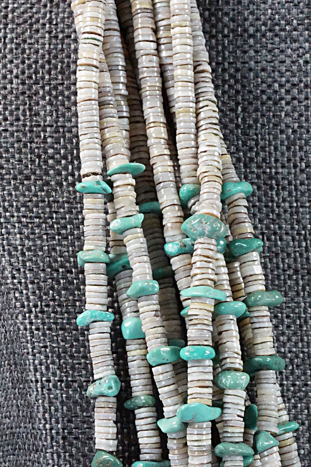 Turquoise, Shell & Sterling Silver Necklace - Ramona Bird – High ...